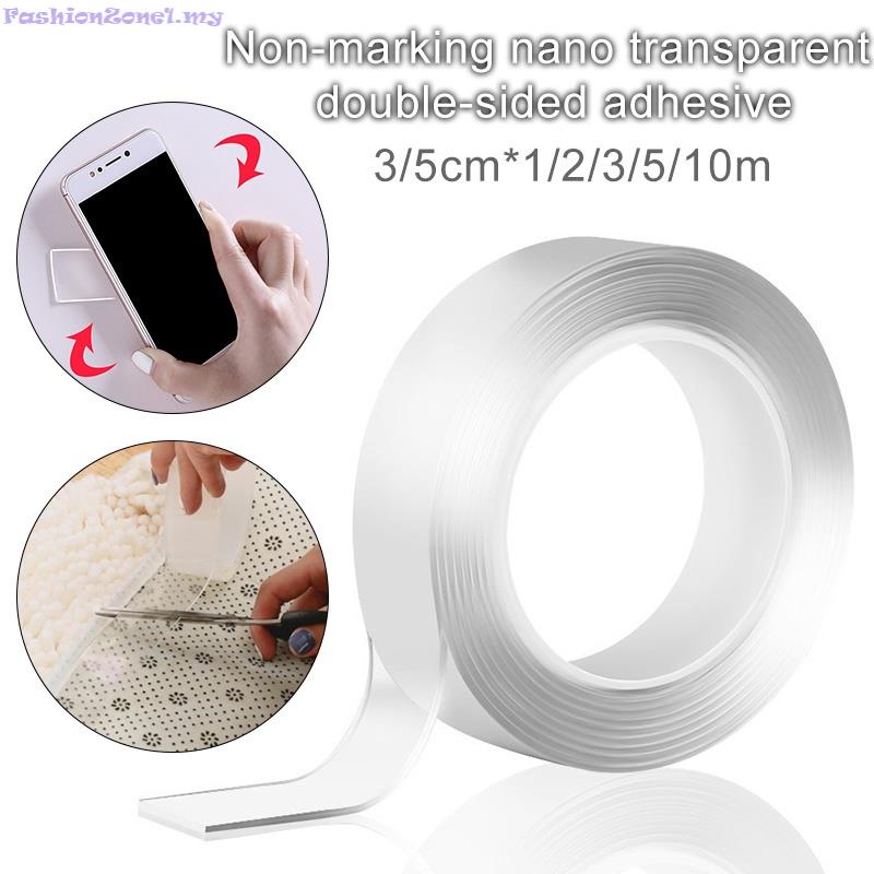 Double-Sided Super Adhesive Nano Transparent Tape Wall-Mounted Adhesive ...