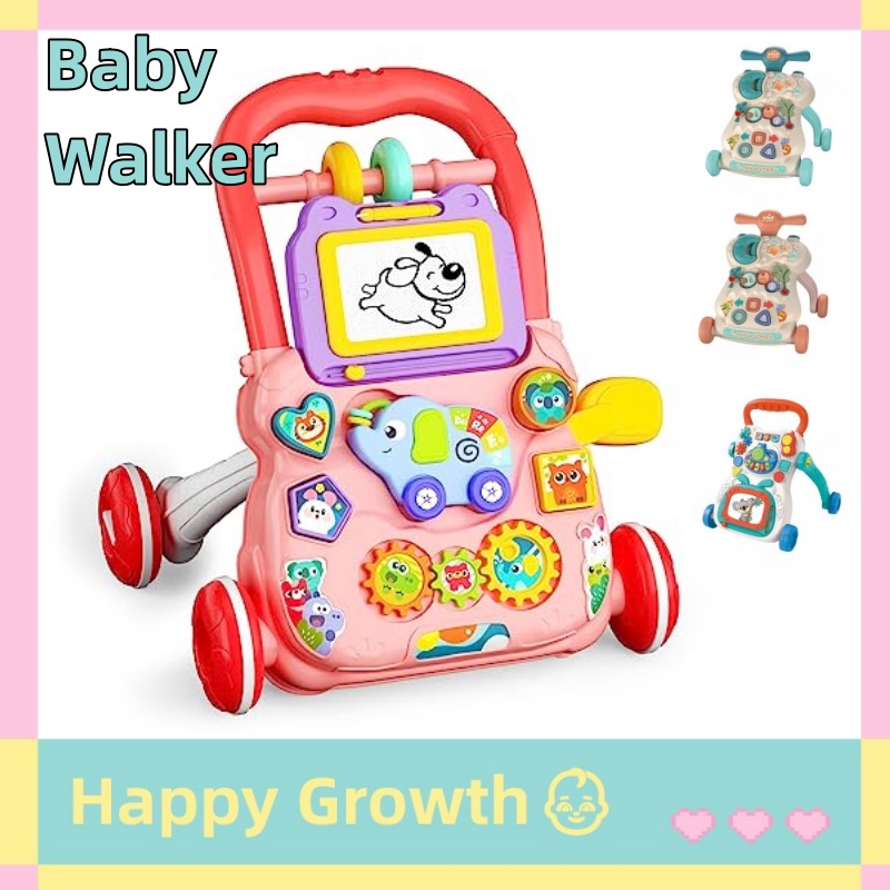 Musical Baby Walker Toddler Push Music Walker Education Learning Toys ...