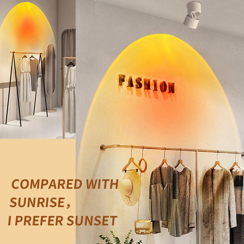 Nordic Sunset Lamp Surface-Mounted Spotlight Bedroom Layout Decorative ...