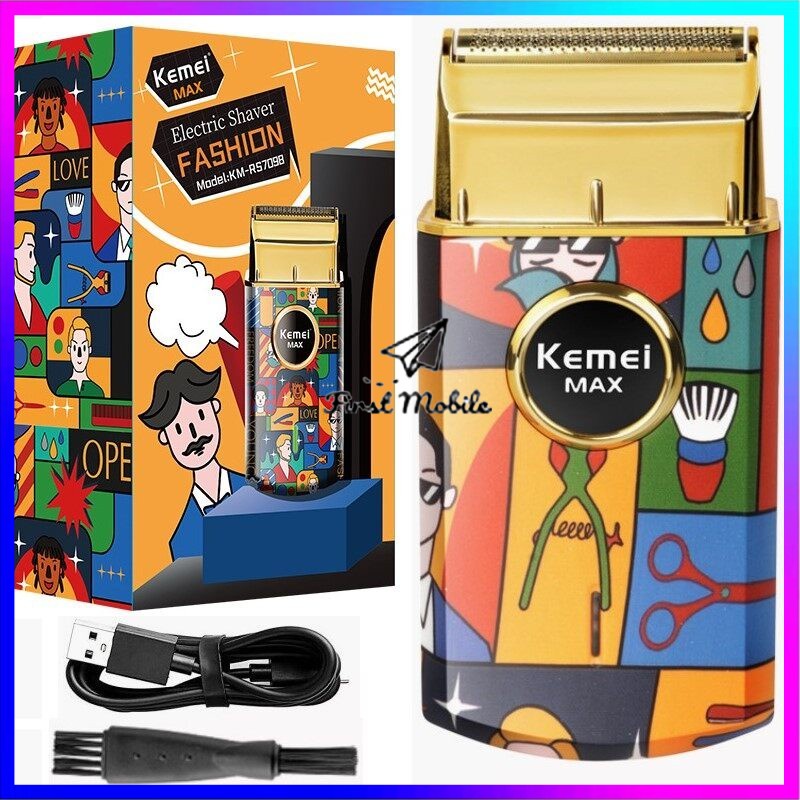 Kemei KM-RS7098 Uno cordless Single Foil Shaver Style Craft Graffiti ...