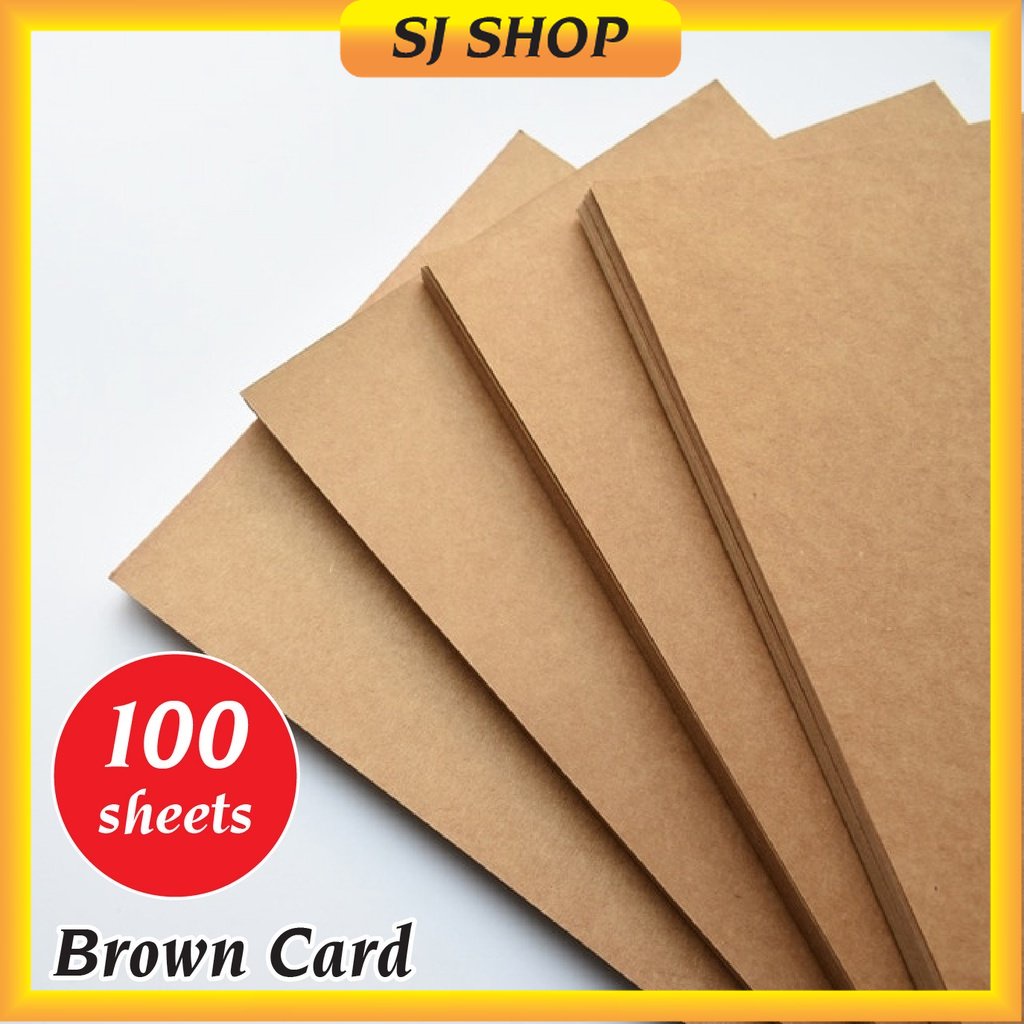 A4 Brown Card | 180g 250g 350g | Brown Kraft Paper for Printing and ...