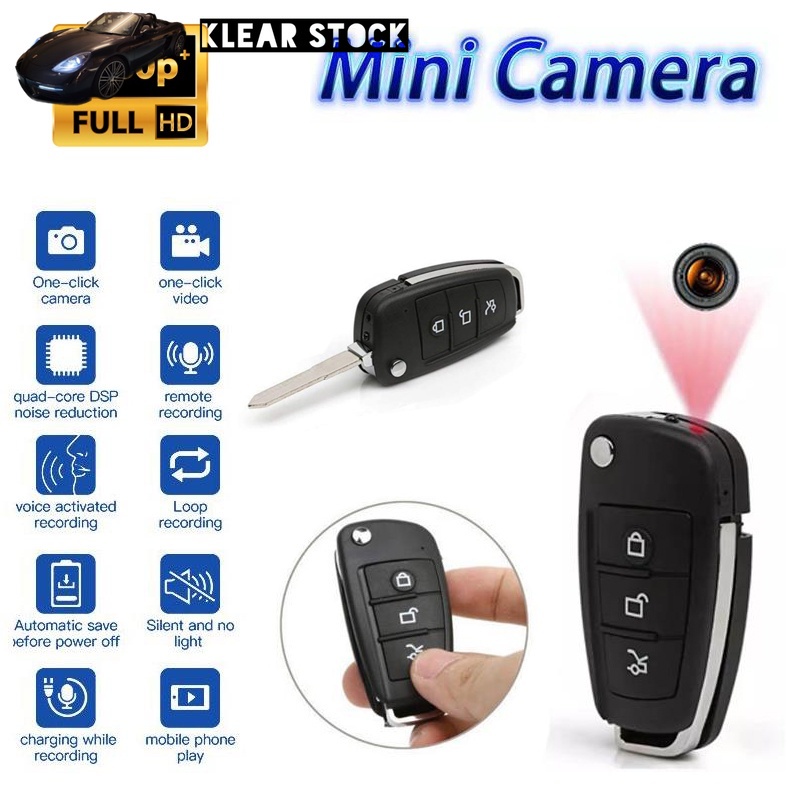 Spy Key Cam Camera DVR Invisible Auto Key Voice Recorder Tiny Hidden ...