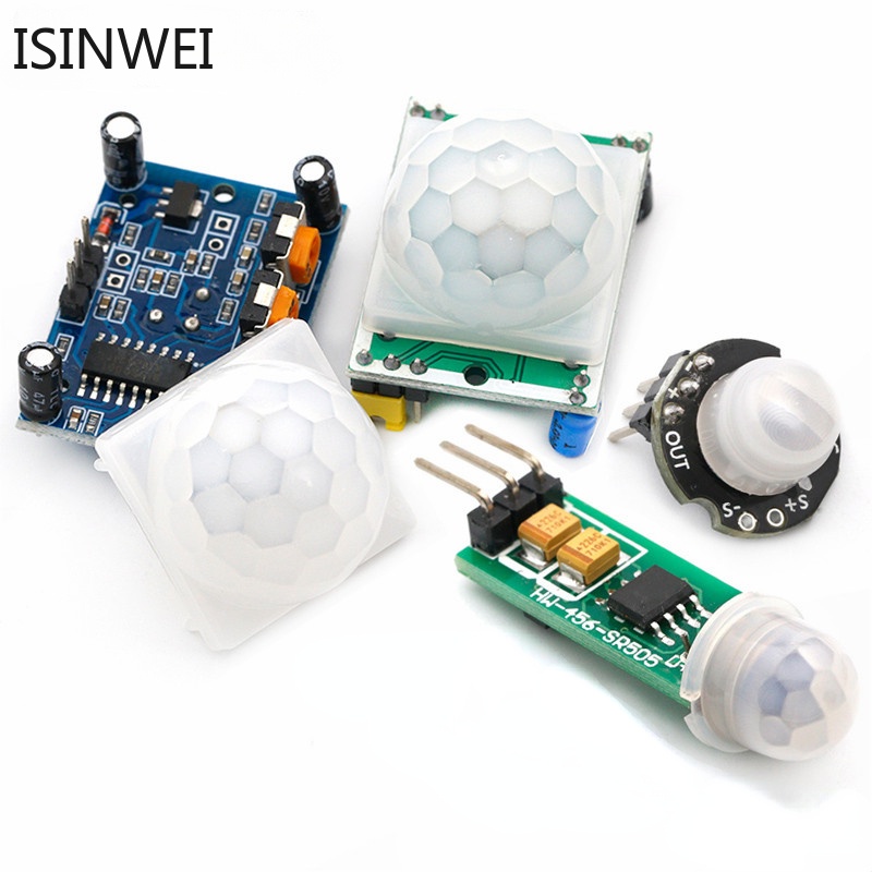HC-SR501 SR505 SR602 SR04 Adjust IR Pyroelectric Infrared PIR Motion Sensor Detector Module ...