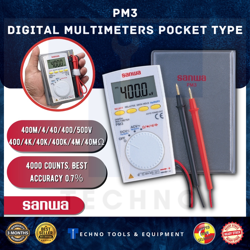 SANWA PM3 DIGITAL MULTIMETER | Shopee Malaysia