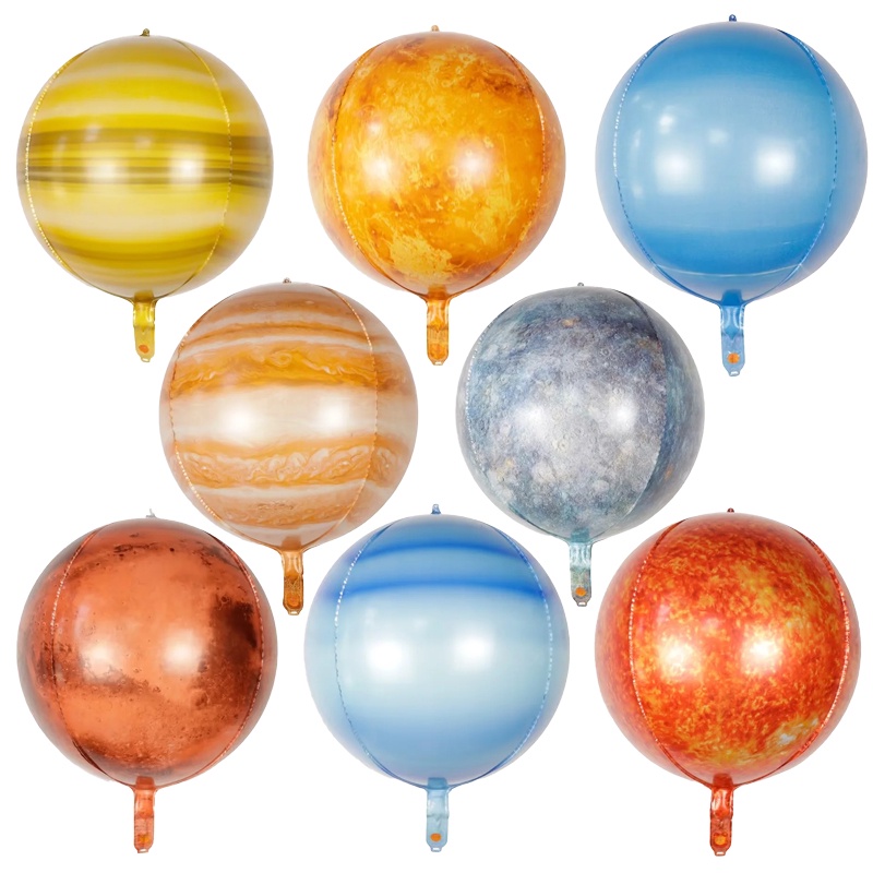 New Design 1pc 22 inch Solar System Birthday Balloons World Map Ball on ...