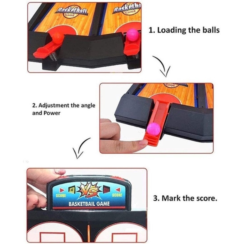 Ball Shoot Board Game Family Party Basketball Finger Children Games ...