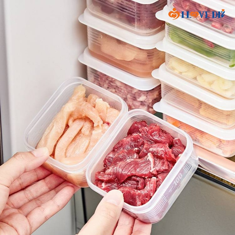 Mini Frozen Meat Compartment Box/ Household Small Preservation Dividing ...