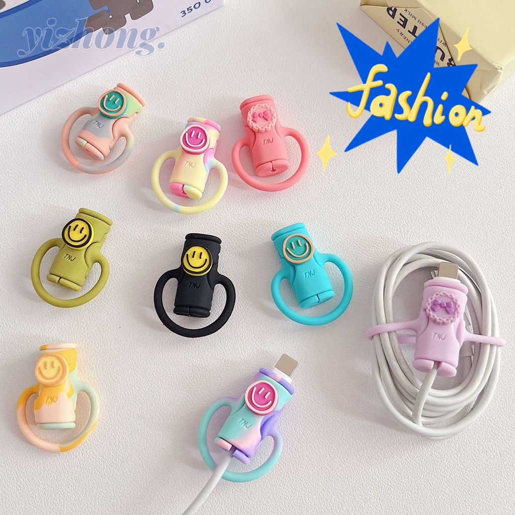 Cable Bite Multifunctional Casing for Charging Cables Protector Data Line Cord with Silicone ...