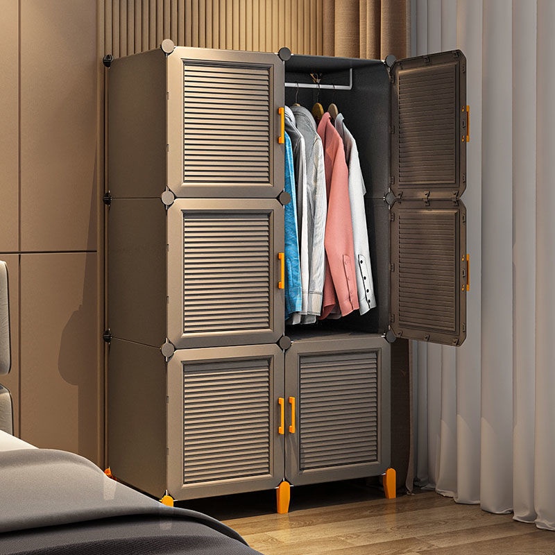 New Simple Wardrobe Plastic Cabinet Assembly Household Bedroom Storage ...