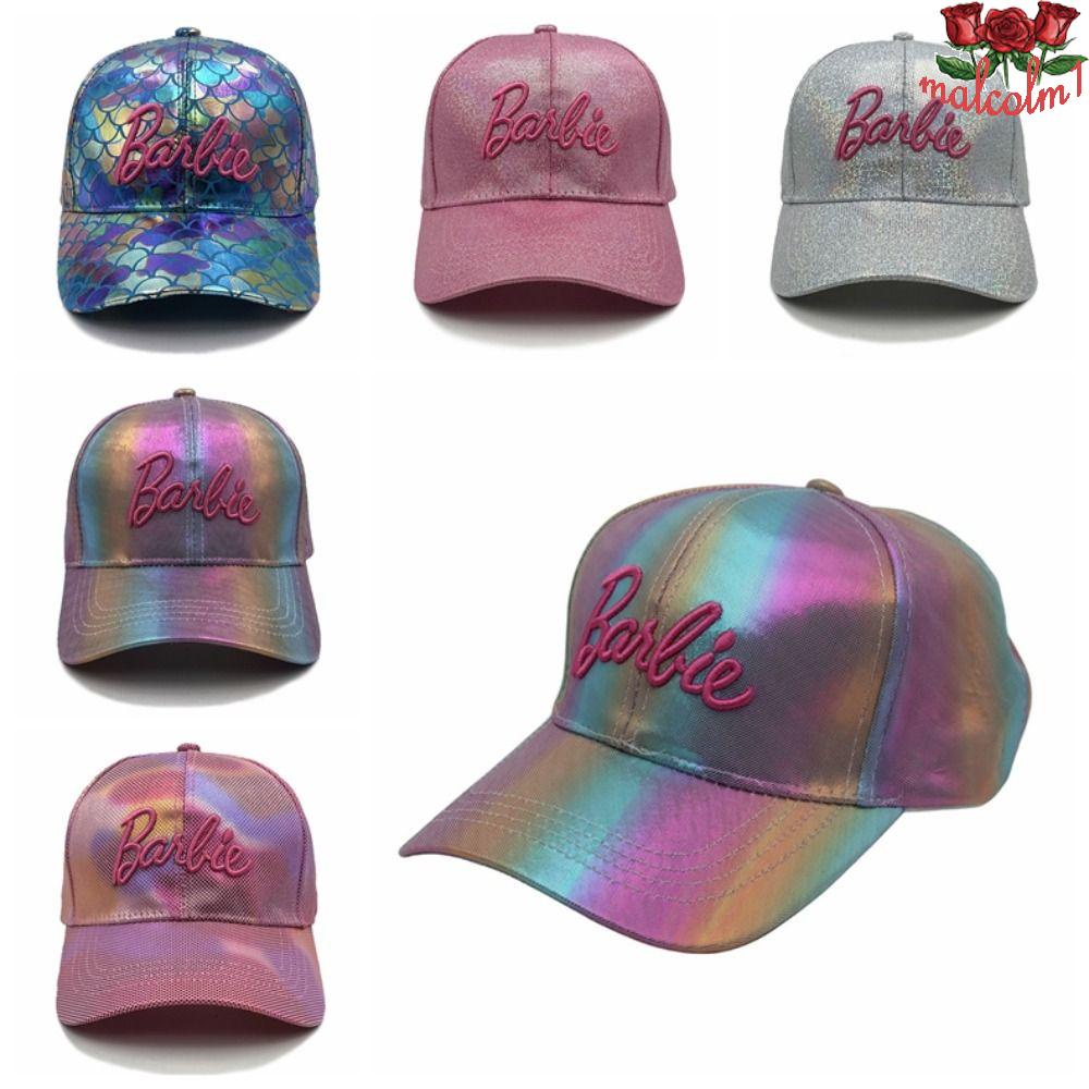 MALCOLM1 Barbie Baseball cap, Anime Laser, Casual Sun Caps Sunscreen ...