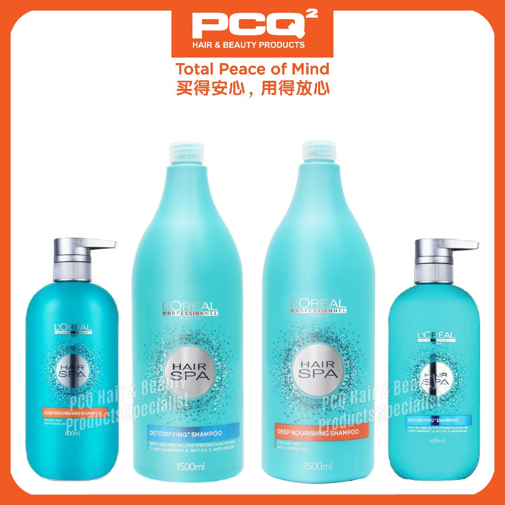 LOREAL Hair Spa Shampoo - Deep Nourishing / Detoxifying (600ml/1500ml ...
