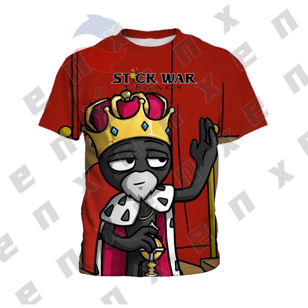 Stick War Legacy Kids T Shirt Stickman Battle Print Fashion Boys Short ...