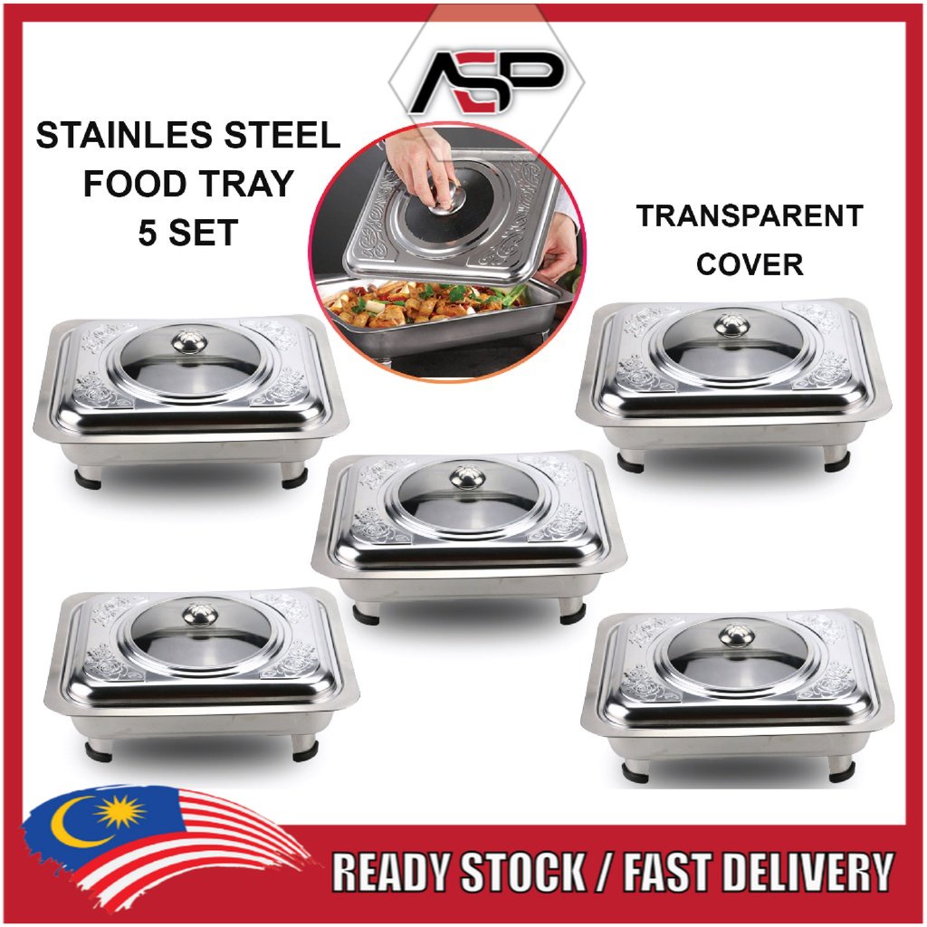 ASPBEST 5 SETS 34x28 BUFFET EMBOSSED / BUFFET TRAY SET / BUFFET FOOD ...