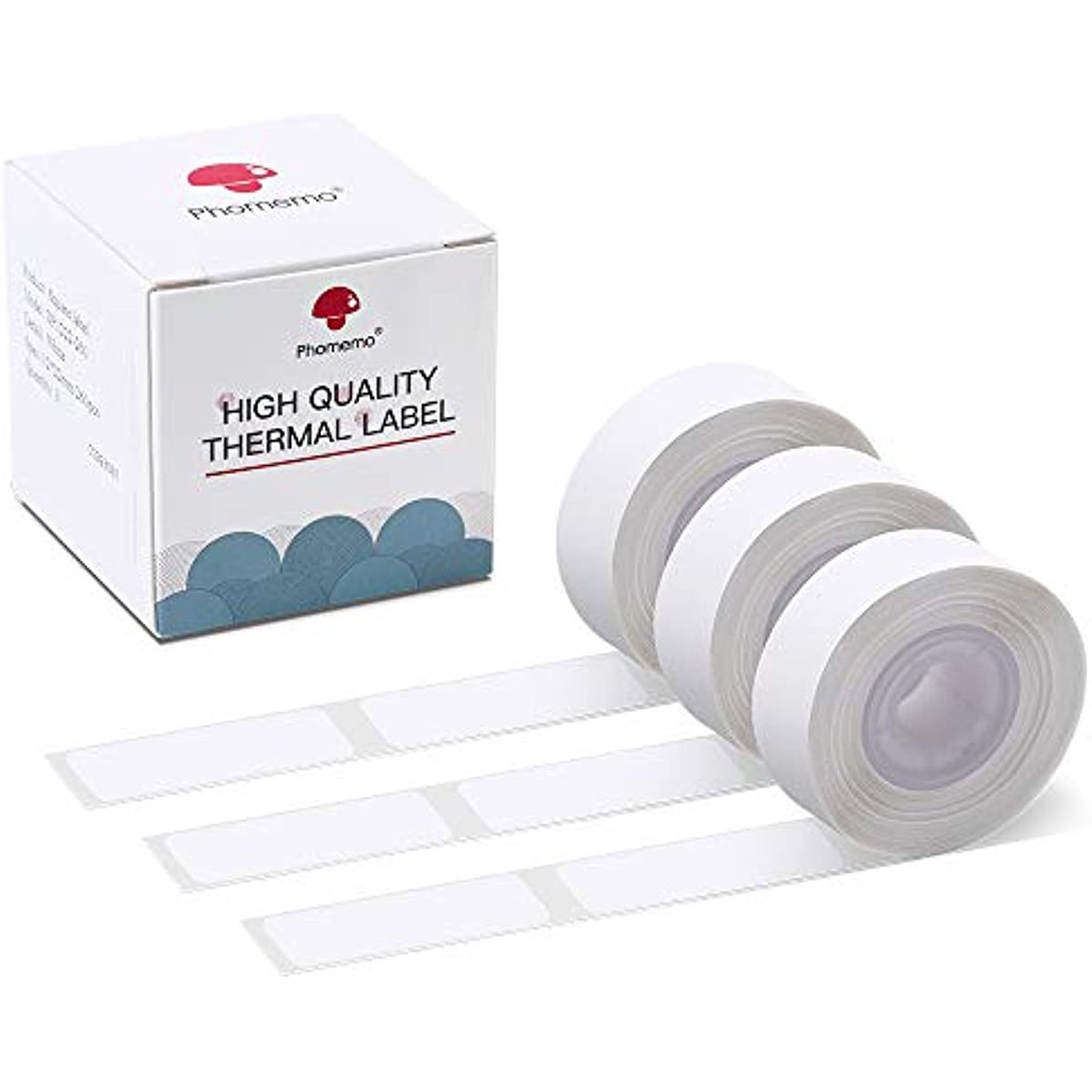 Phomemo D30 Adhesive Labels White 14 x 40 mm Printing Paper Tape for ...