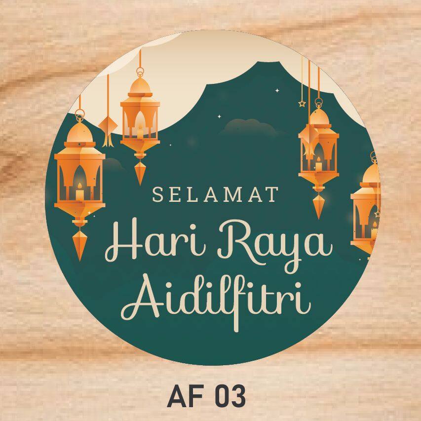 Sticker Hari Raya Aidil Fitri Label Stiker Aidilfitri | Shopee Malaysia