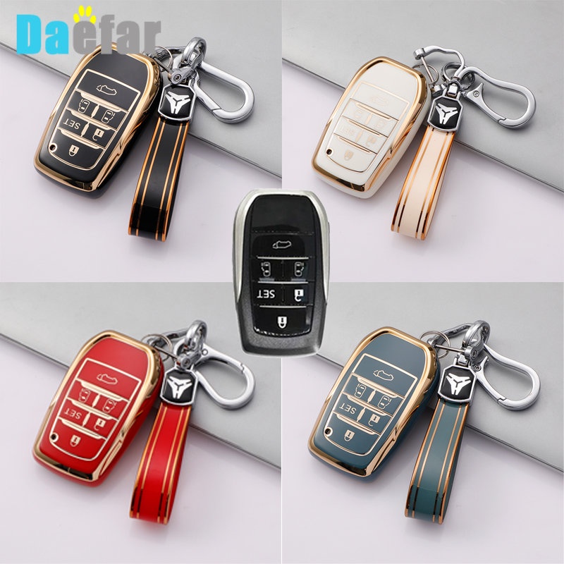 6 Buttons Car Smart Key Case Cover For Toyota Alphard VELLFIRE 2012 ...