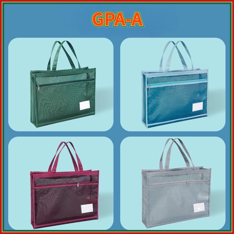 A3 Document Bag for Hand Carry Art Bag 8K Large Transparent Grid File ...