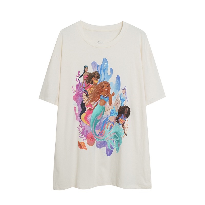 the little mermaid t-shirt live action 2023 Halle Bailey Ariel | Shopee ...