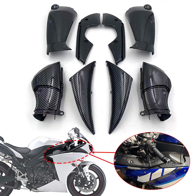 YZF-R1 New Motorcycle Accessories Carbon Fiber Paint Air Intake Cover ...