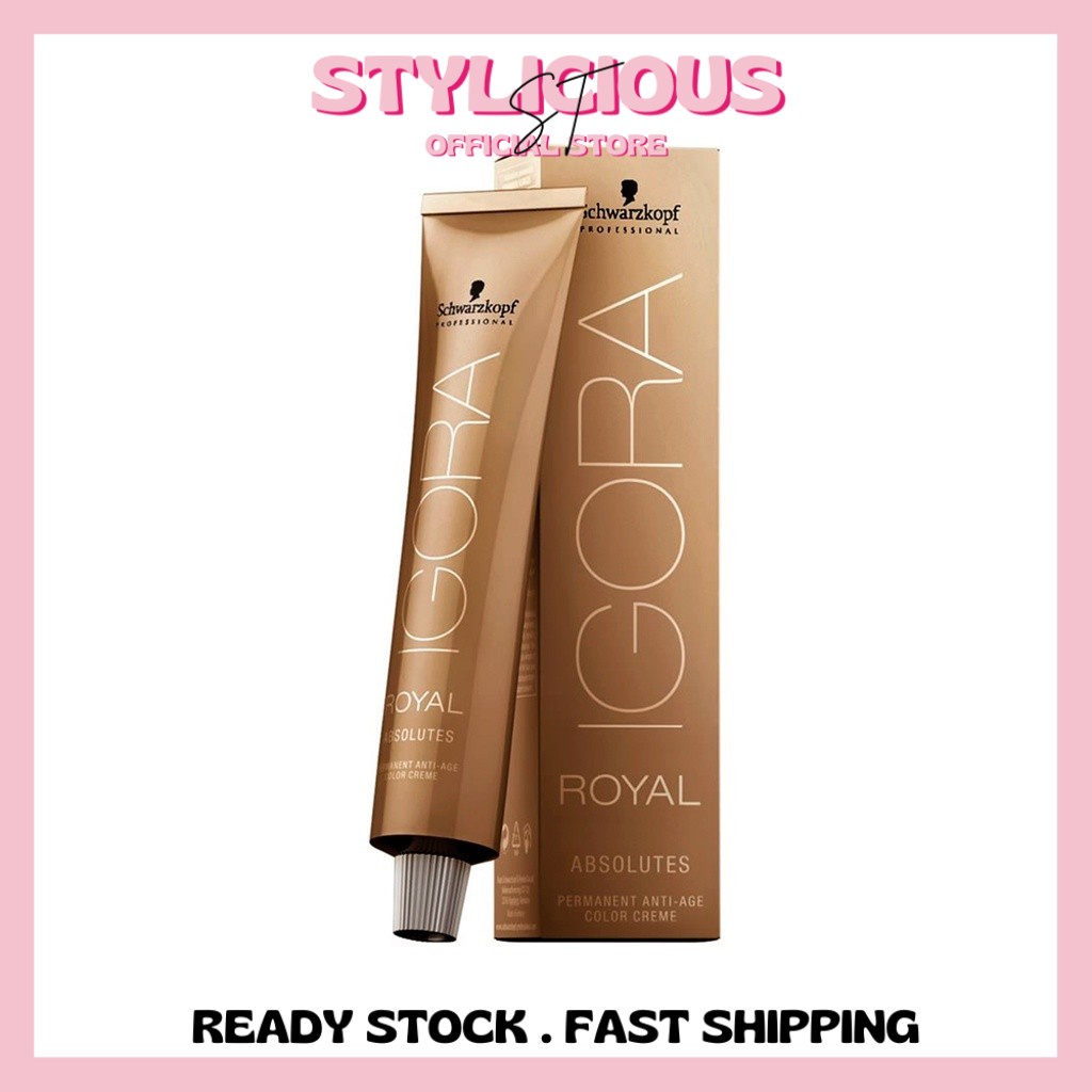 SCHWARZKOPF IGORA Royal ABSOLUTES Permanent Hair Colour Cream - 60ML ...