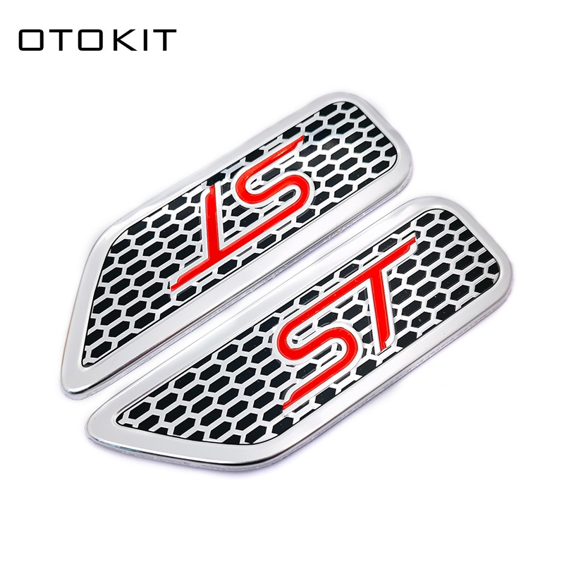 New 1pair 3D Aluminum Emblem ST Sport Fender Side Sticker Badge ...