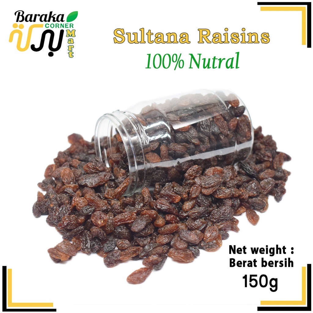 Kismis Sultana Fresh Raisins | Segar Dried Fuits 150g | Shopee Malaysia