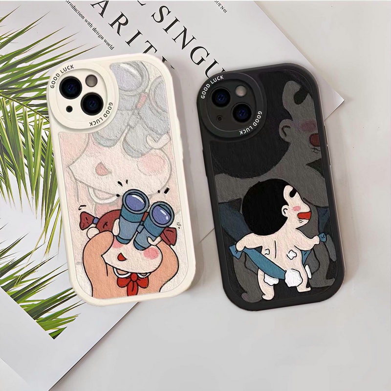Cartoon Couple Casing For iPhone 15 14 13 12 Mini 11 Pro Xs max 6 6S 7 ...