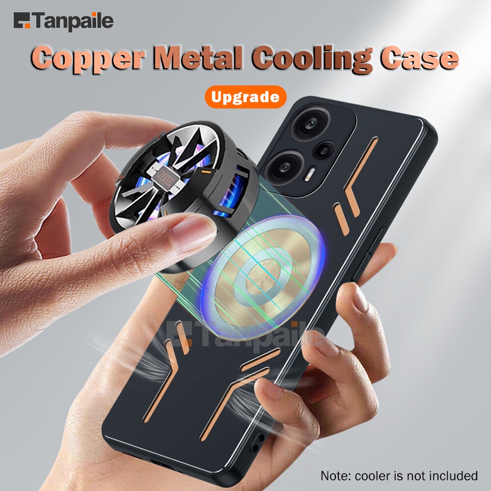 Copper Metal Cooling Case For Redmi Note 12 Turbo Pro Plus Speed POCO ...