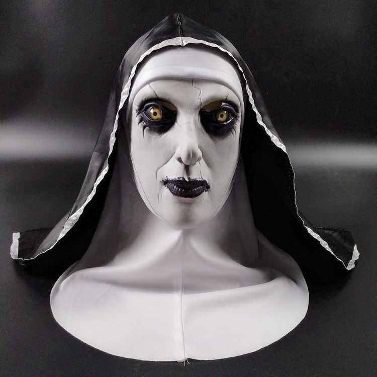 Nun Mask cosplay Recruiting Spirits 2 Halloween Horror Mask Latex Movie ...