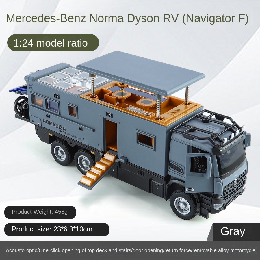 New Houdi 1/24 Benzhi Norma Disson Alloy RV Model Navigator F ...