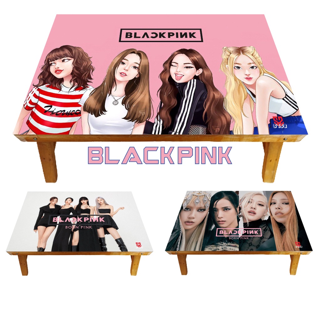 Kpop KOREA BLACKPINK Character Children's Folding Study Table | Shopee ...