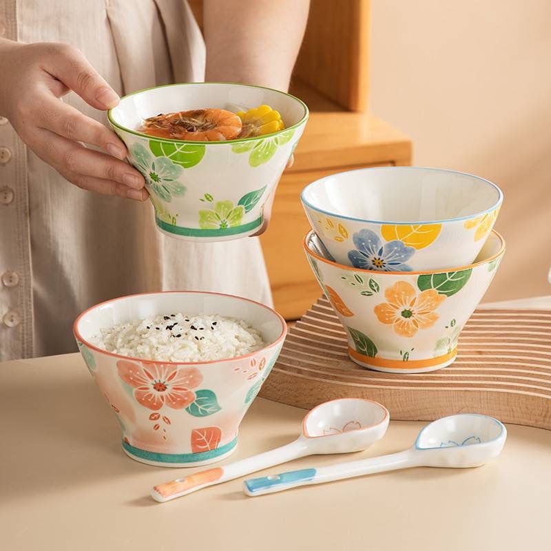 Simple Season Ceramic Rice Bowl Soup Bowl Salad Bowl Fruit Bowl ...
