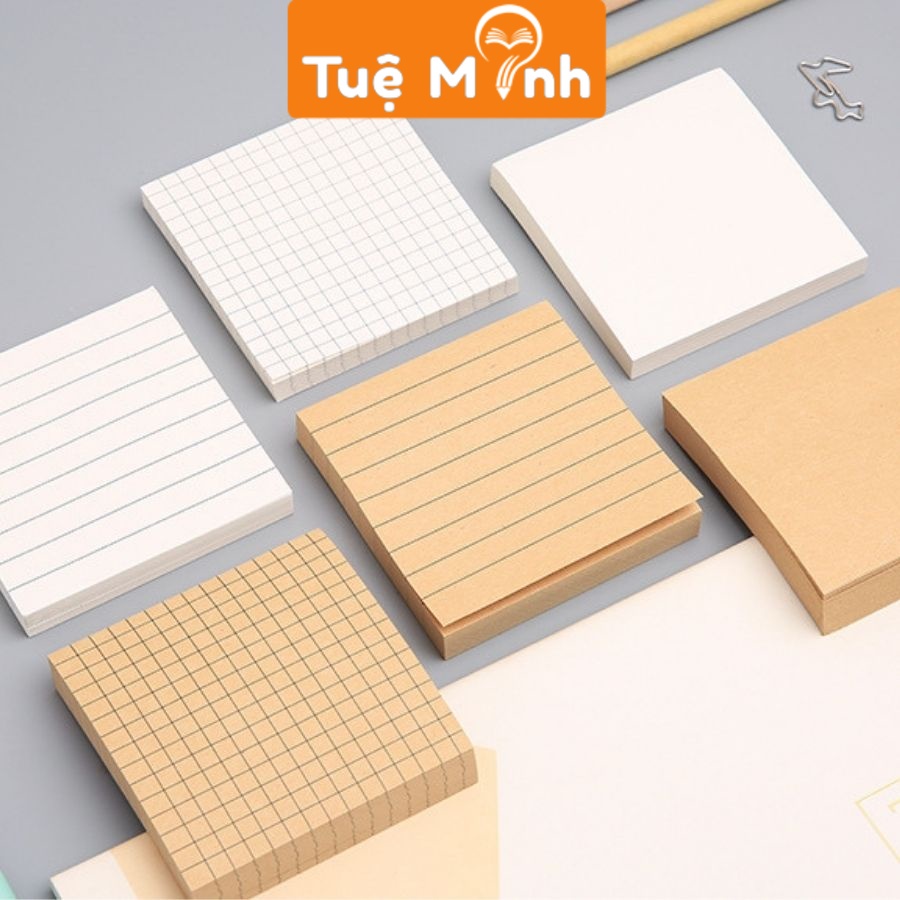A set of 80 basic square notes NO33, simple notes with horizontal and ...
