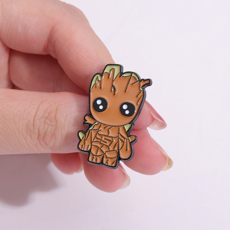 Baby Groot Enamel Pin Guardians of The Galaxy Brooch Badges Cute Badge ...