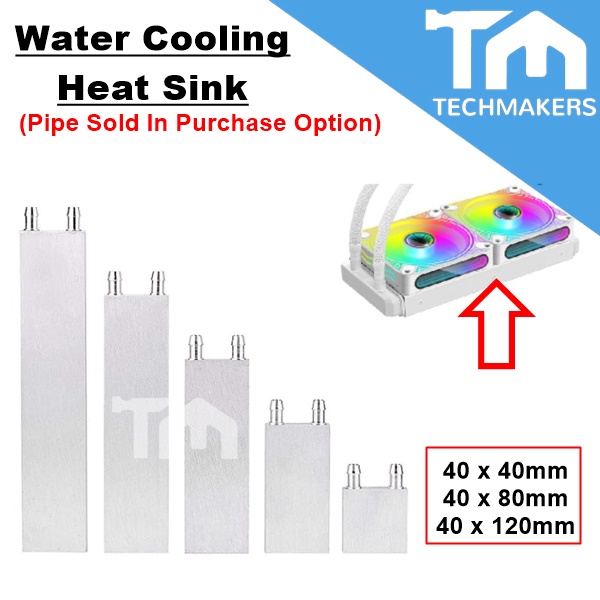 Aluminium Water Cooling Bar Heat Sink HeatSink Block Liquid System ...