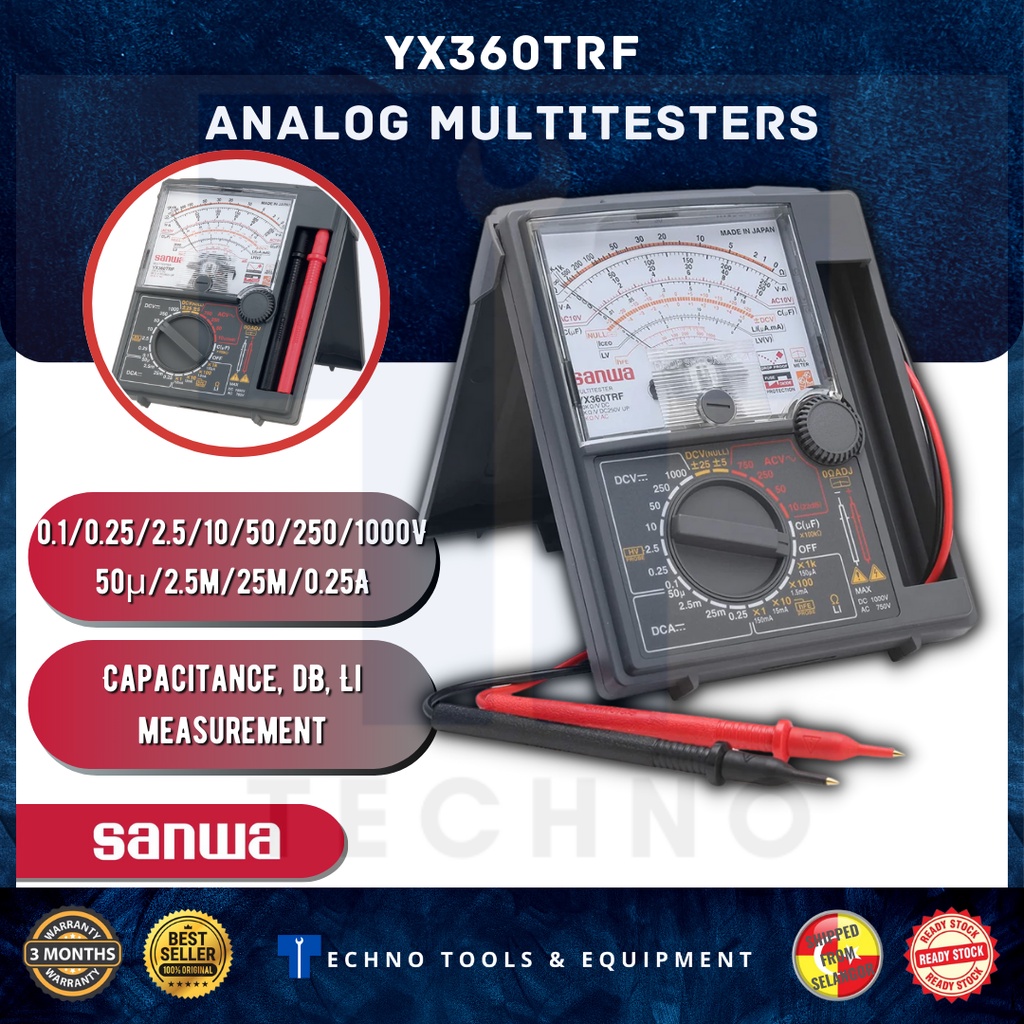 SANWA YX360TRF Japan Multi Tester - 100% Original and New with 1 year ...