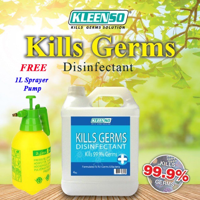 KLEENSO Kill Germs 99.9% Disinfectant Surface Wipes 4kg Surface Wipes ...