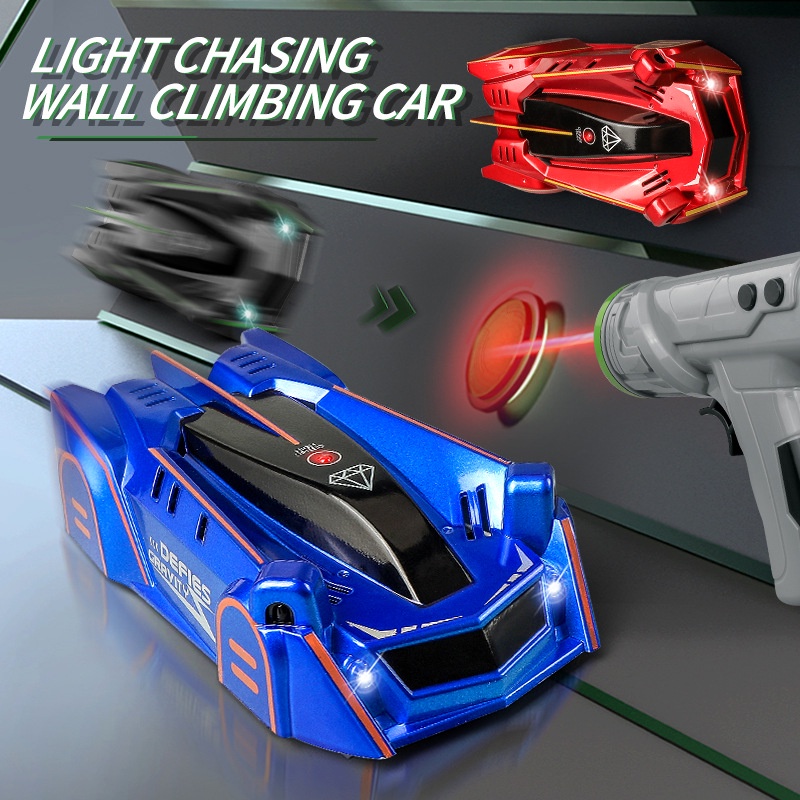 LIGHT WALL CLIMBING CAR REMOTE CONTROL CAR TOY CHARGING DYNAMIC STUNT ...
