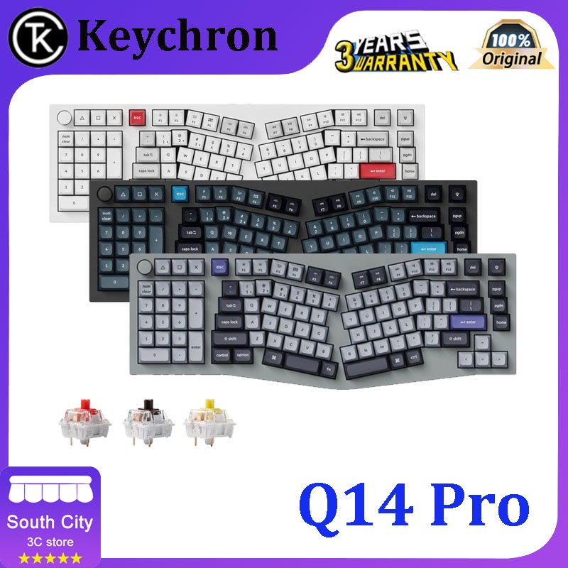 Keychron Q14 Pro Customized Gasket Mechanical Keyboard Bluetooth Dual ...
