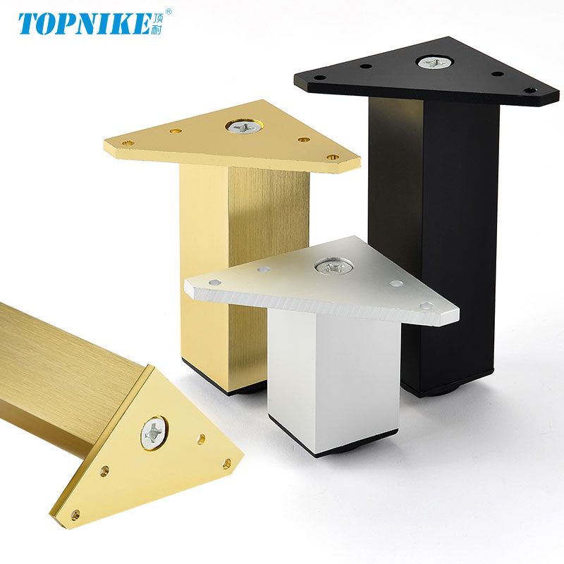 Top Load-Resistant Height Adjustable Square Cabinet Legs Aluminum Alloy ...