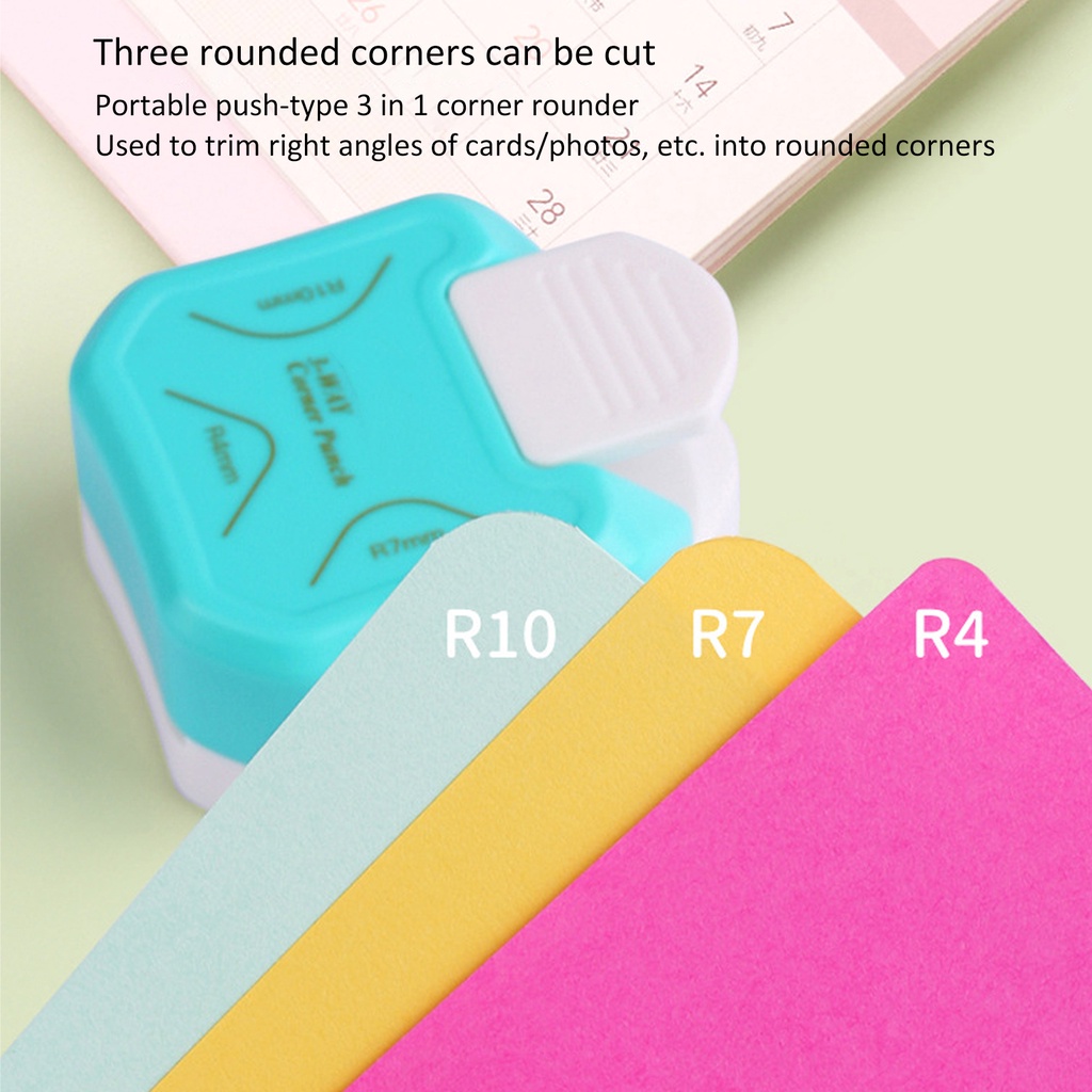 [CSS] Corner Rounder Punch Portable 3 In 1Mini Paper Angle Trimming ...