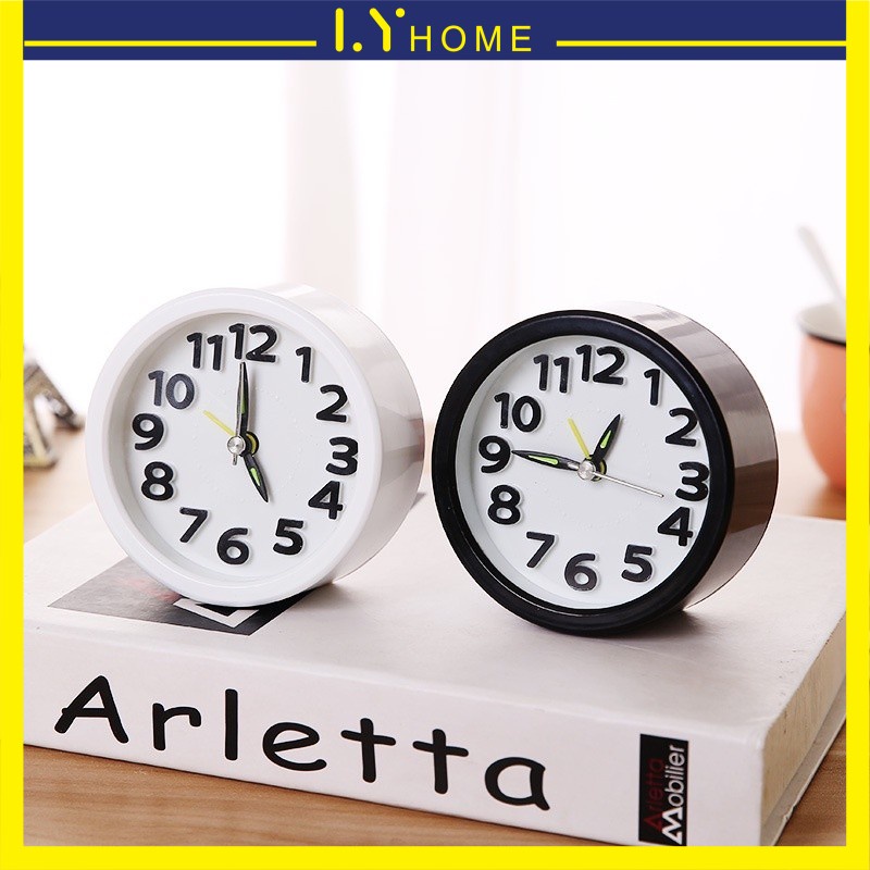 Classic Round Alarm Clock | Desktop Table Bedside Clocks Kids Adults ...