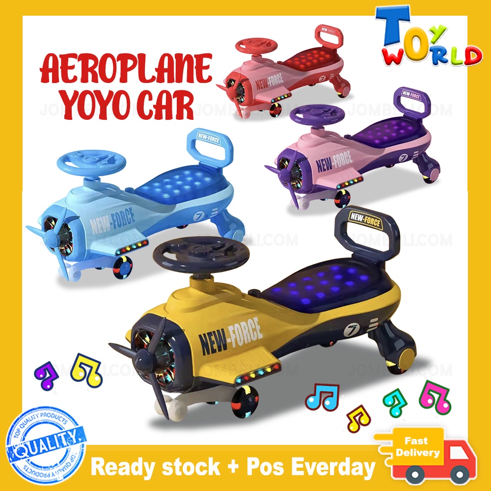 Baby Self Powered Ride On 100kg AEROPLANE YOYO CAR Twist Plasma Car ...