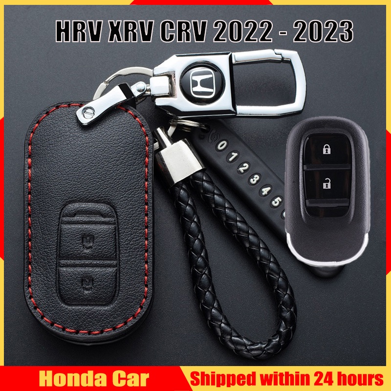 HONDA XRV CRV HRV 2022 - 2023 Remote Key Leather Case Cover Keychain ...