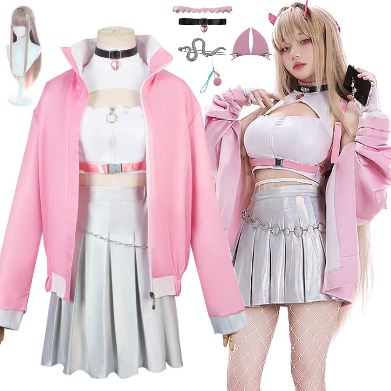 NIKKE Goddess of Victory Viper Cosplay Costume Women Viper Sexy Pink ...