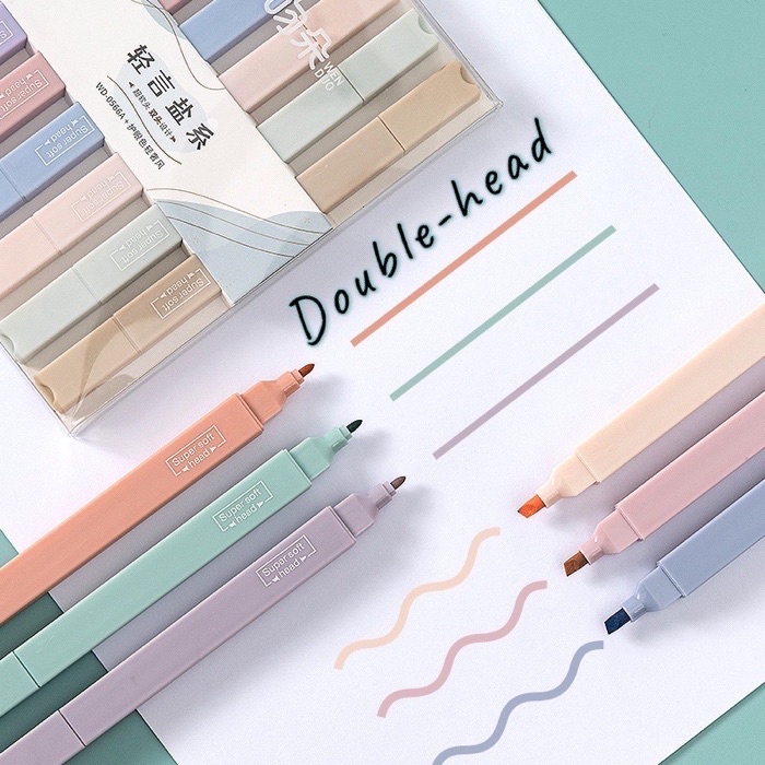 【R&R】6PCS Highlighter Pen Highlight Highlighter Set Highlight Pen ...