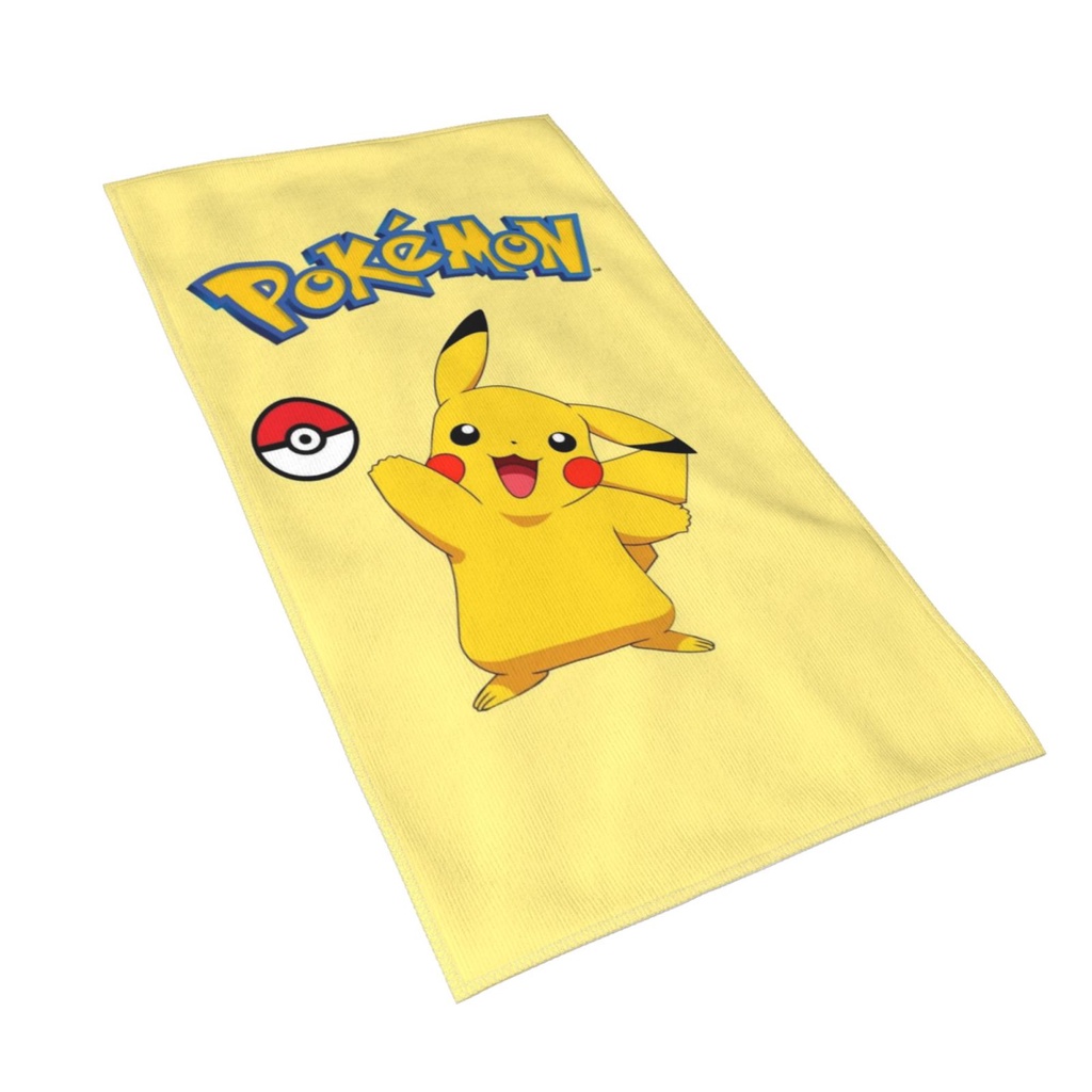 Pokemon Pikachu Towel 27.5x15.7in Microfiber Towel Unisex Soft ...