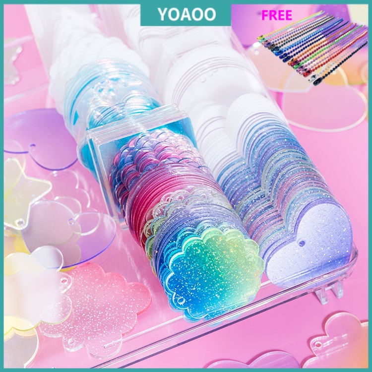 咕卡随心配 Cuckoo Card guka set sticker Chuck Transparent DIY Glitter ...