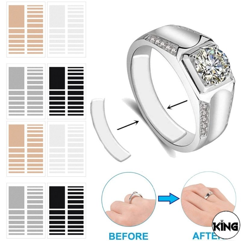 KI Invisible Clear Silicone Reducer Non-slip Ring Sizer Tighteners Fit ...