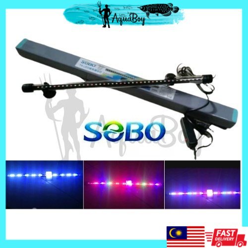 SOBO LED AQUARIUM LIGHT SUBMERSIBLE RGB MODE COLOUR CHANGE 变色鱼缸灯 ...